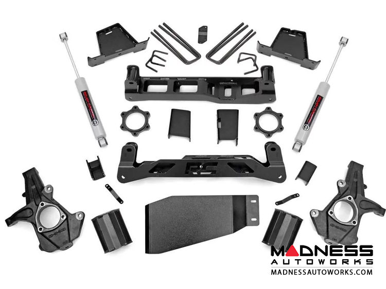 Chevy Silverado 1500 4WD Suspension Lift Kit w/ Premium N3 Shocks - 7.5 ...